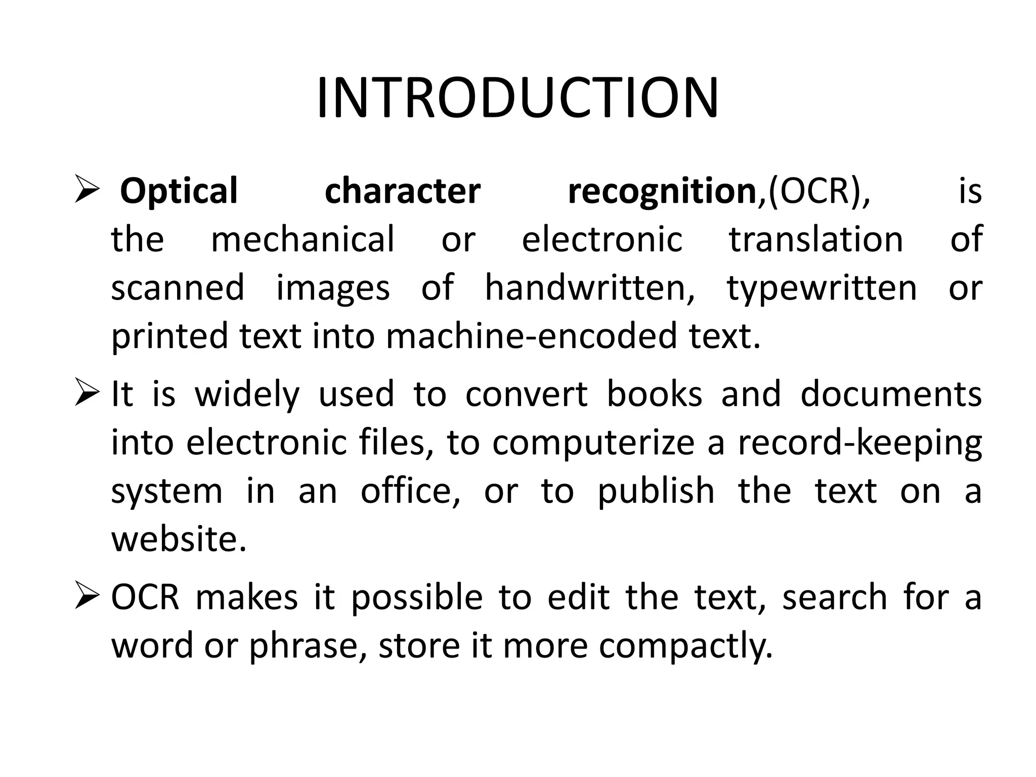 Optical character recognition for bangla handwritten text | PPTX | Technology & Computing