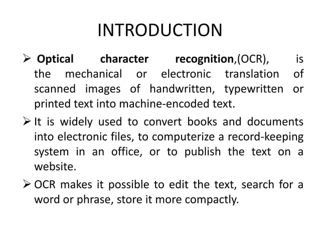 Optical character recognition for bangla handwritten text | PPTX ...