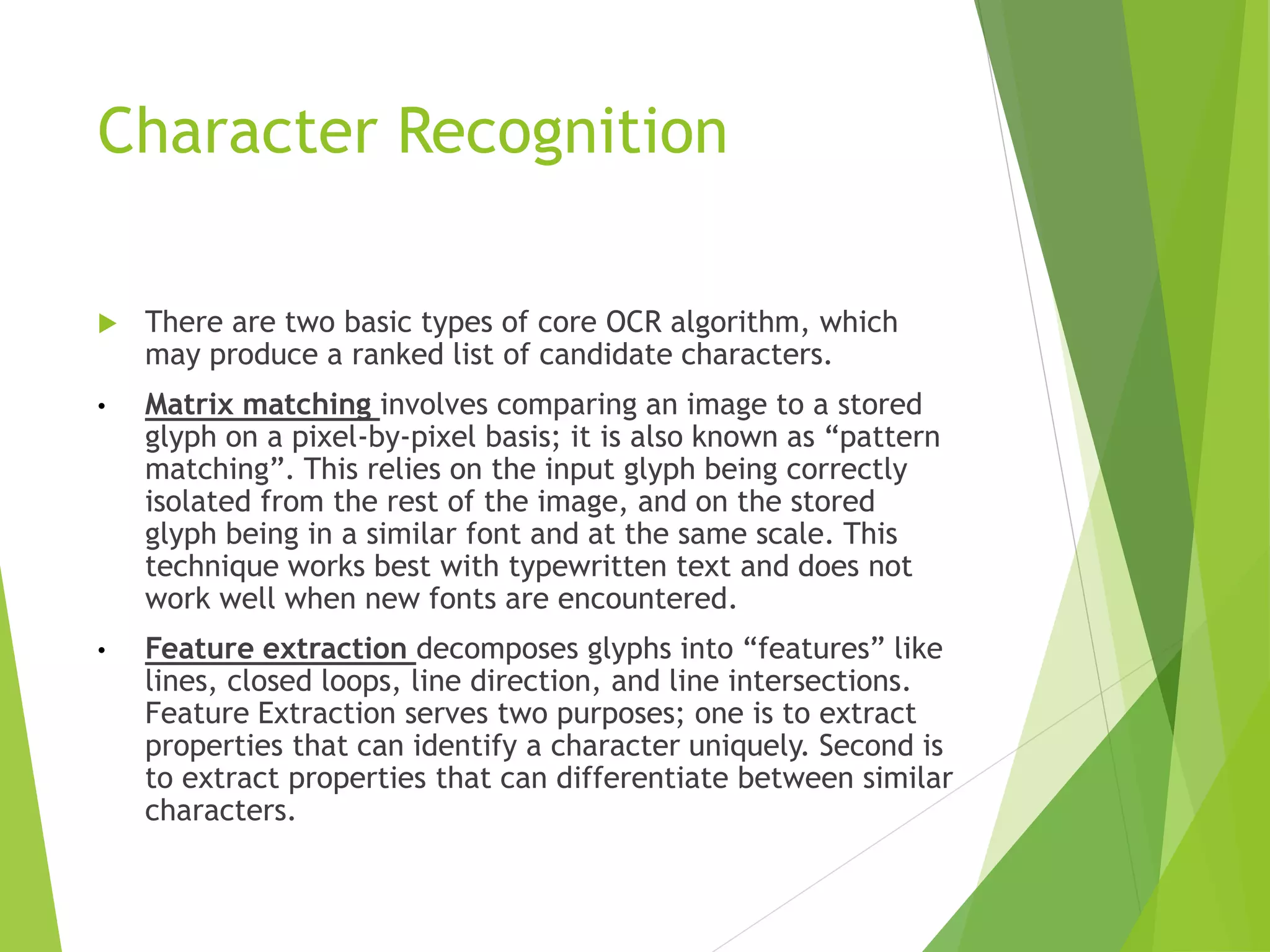 Optical Character Recognition( OCR ) | PPTX