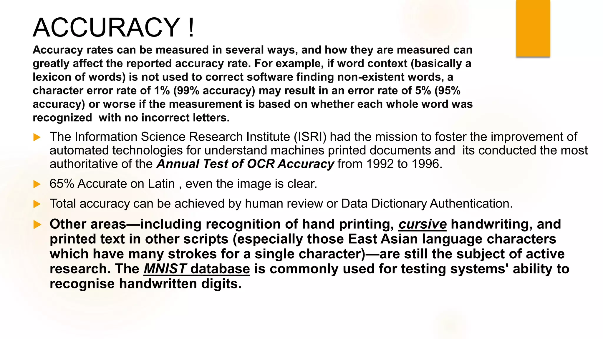 Optical Character Recognition | PPT