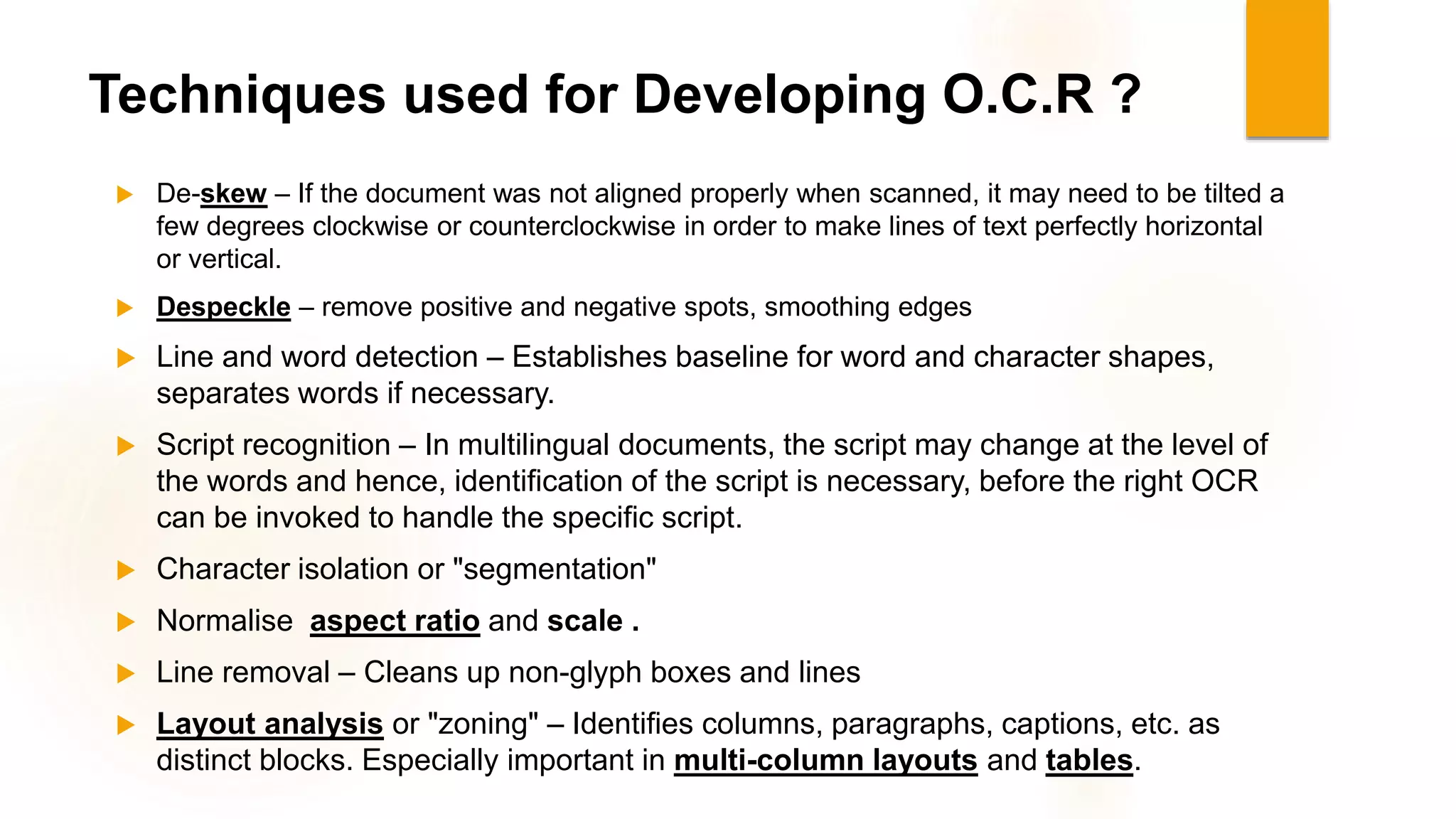 Optical Character Recognition | PPT