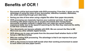 Optical Character Recognition | PPT
