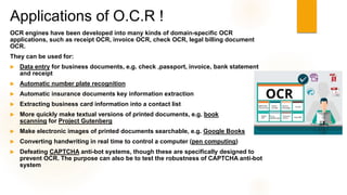 Optical Character Recognition | PPT