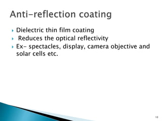 Optical coating | PPTX