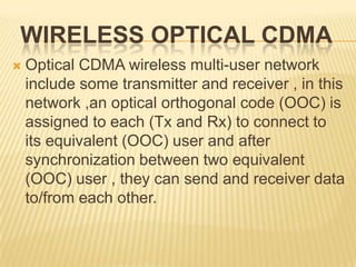 Optical code division multiple access | PPTX