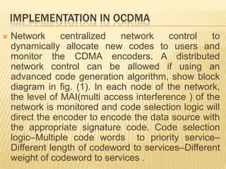 Optical code division multiple access | PPTX