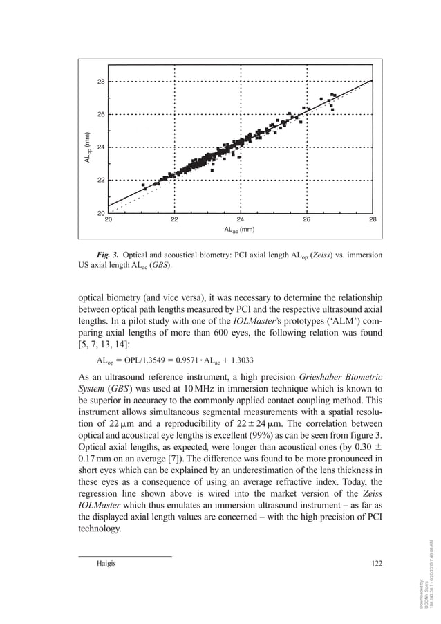 Optical coherence biometry | PDF | Eye and Vision Conditions | Diseases ...
