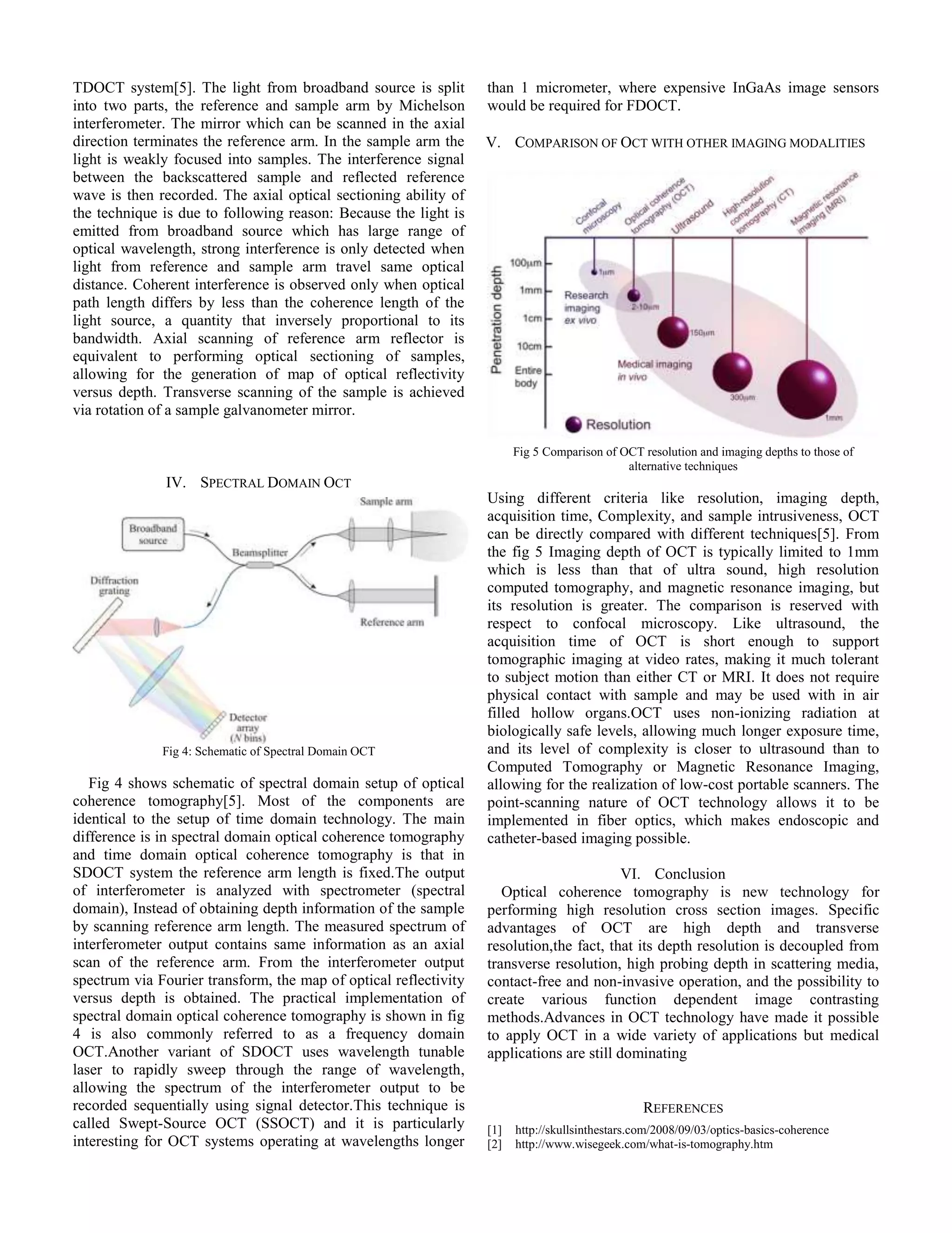 Optical coherence tomography | DOCX | Eye and Vision Conditions | Diseases and Conditions