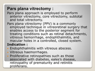 OCT , Laser therapy for DR , Vitrectomy | PPTX | Eye and Vision ...