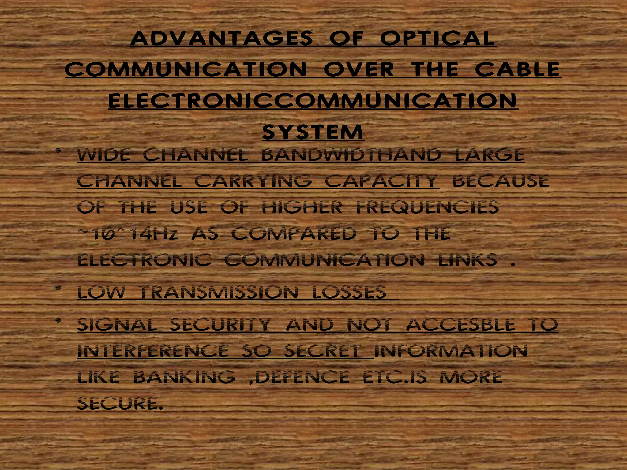 Optical communication | PPT