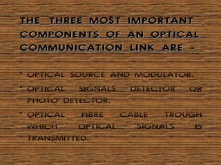 Optical communication | PPT