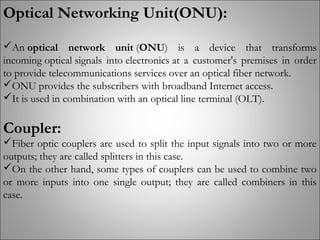 Optical communication and Equipments | PPT
