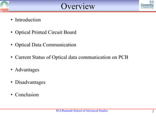 Optical Communication on PCB | PDF