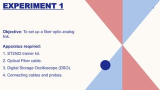 Optical Communications presentation.pptx | Computer Peripherals | Computing