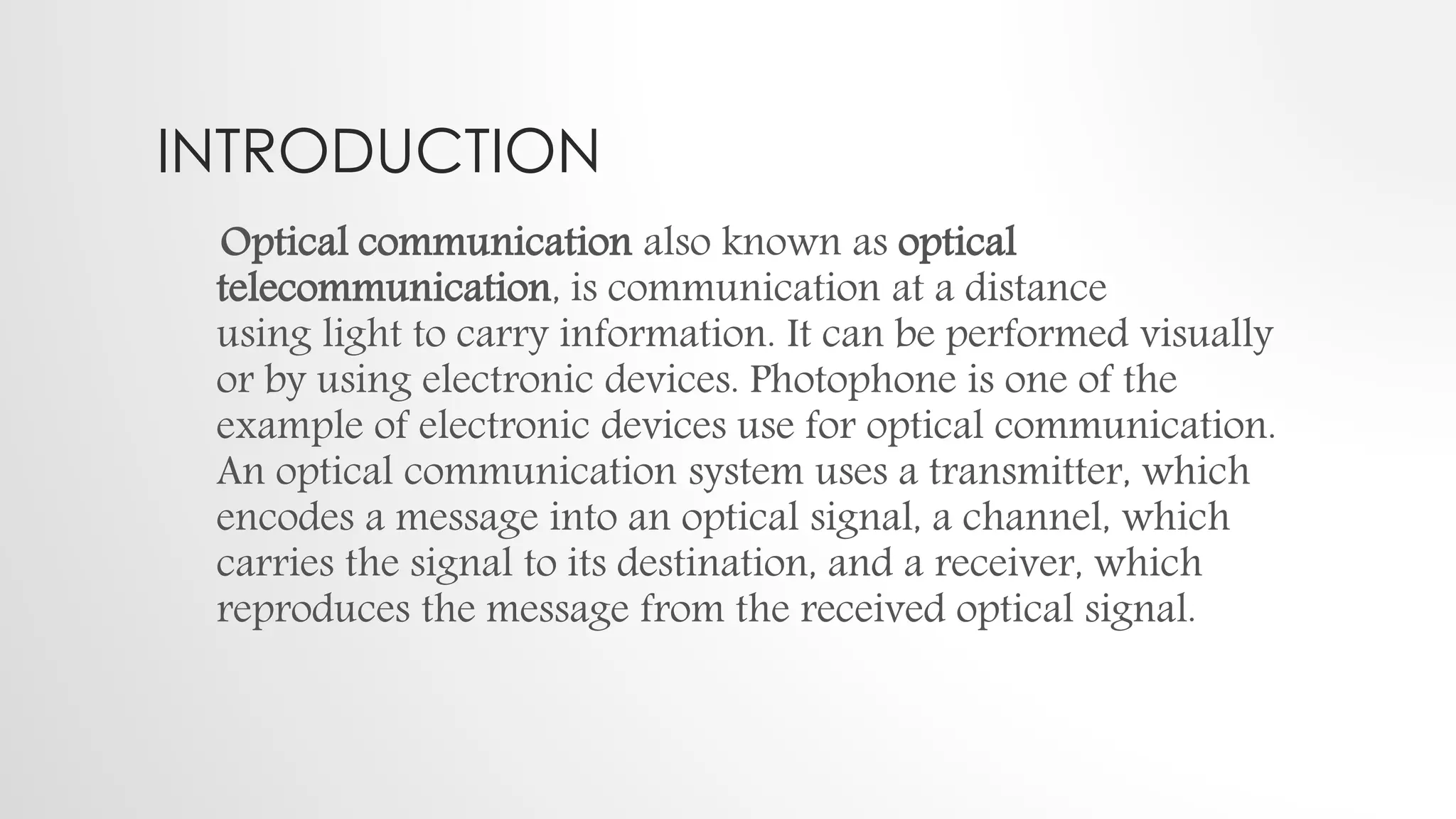 Optical communication system using Probability and Random Process | PPTX