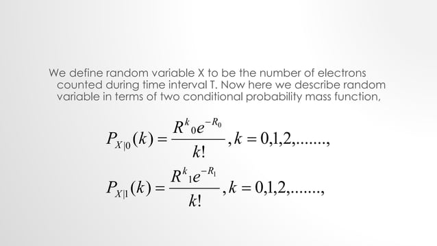 Optical communication system using Probability and Random Process | PPT ...