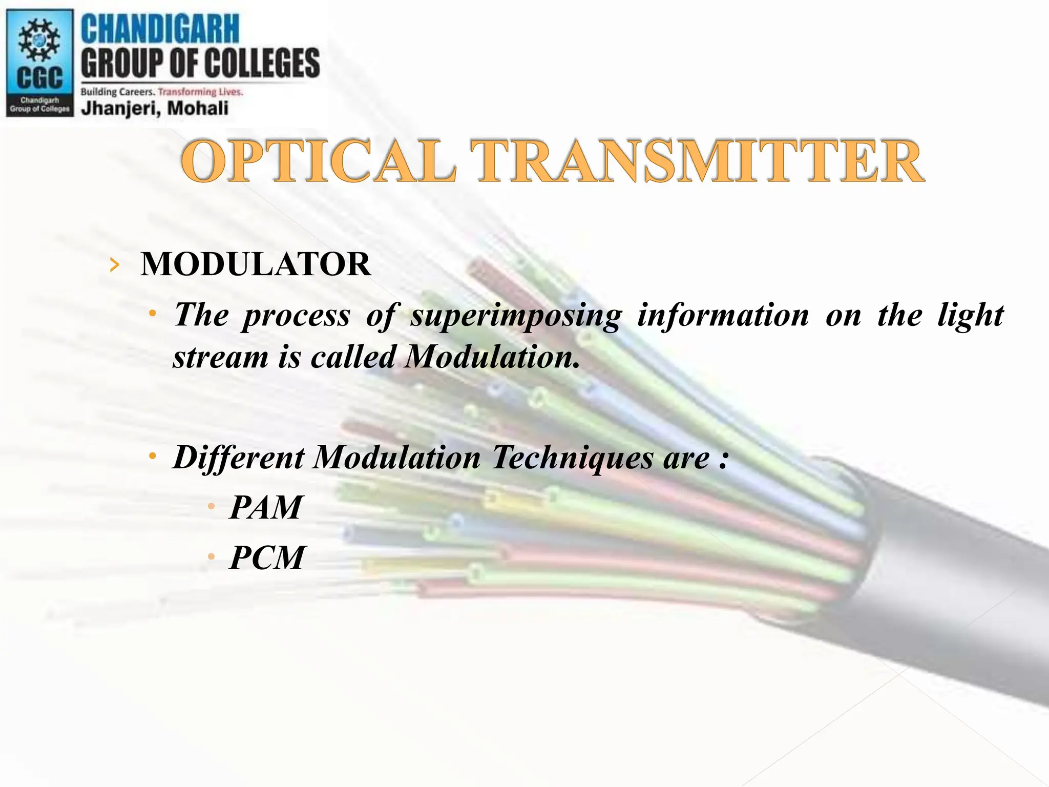 OPTICAL COMMUNICATION SYSTEM ppt of optical fibre communication | PPT