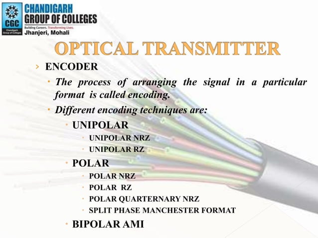 OPTICAL COMMUNICATION SYSTEM ppt of optical fibre communication | PPT