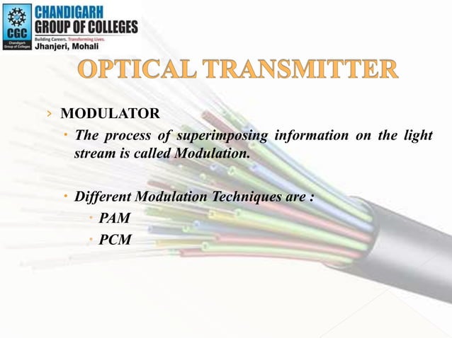 OPTICAL COMMUNICATION SYSTEM ppt of optical fibre communication | PPT