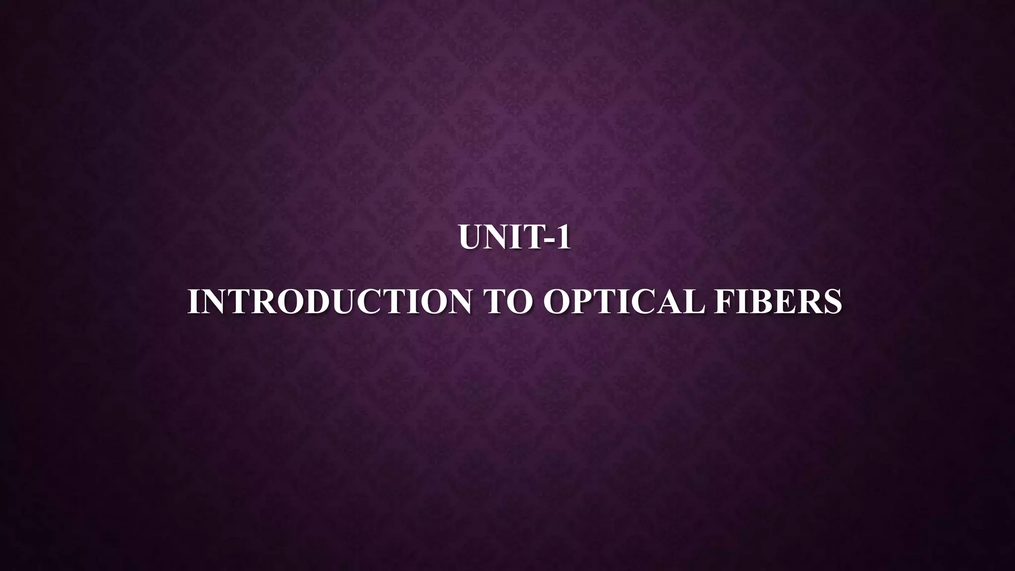 Optical communication unit 1 | PPTX