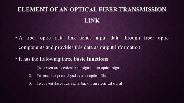 Optical communication unit 1 | PPTX