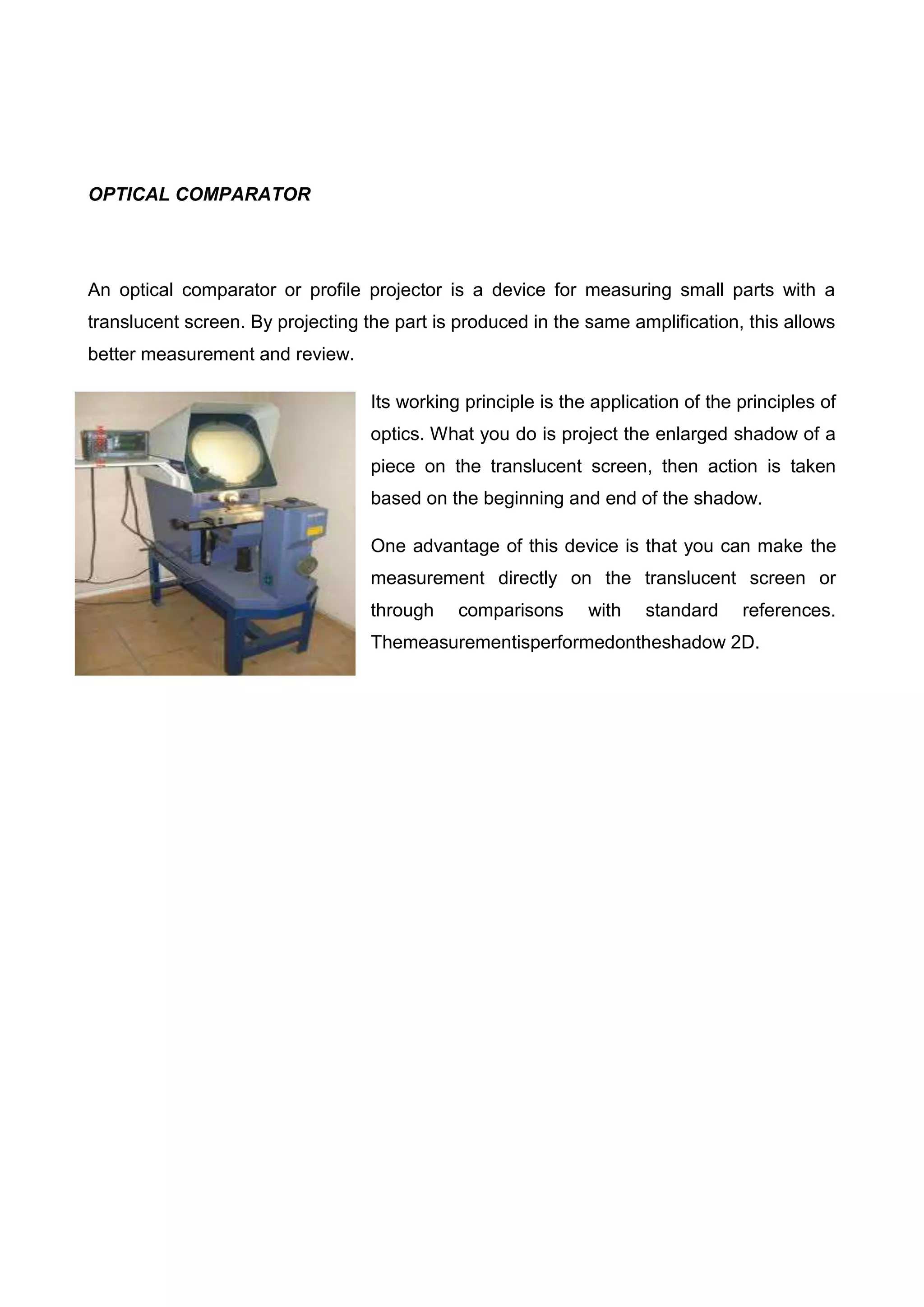 Optical comparator | DOCX