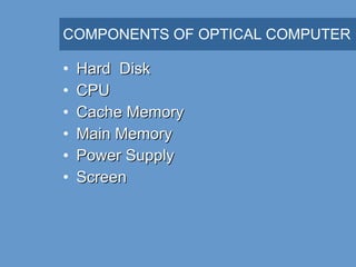 Optical Computer | PPT