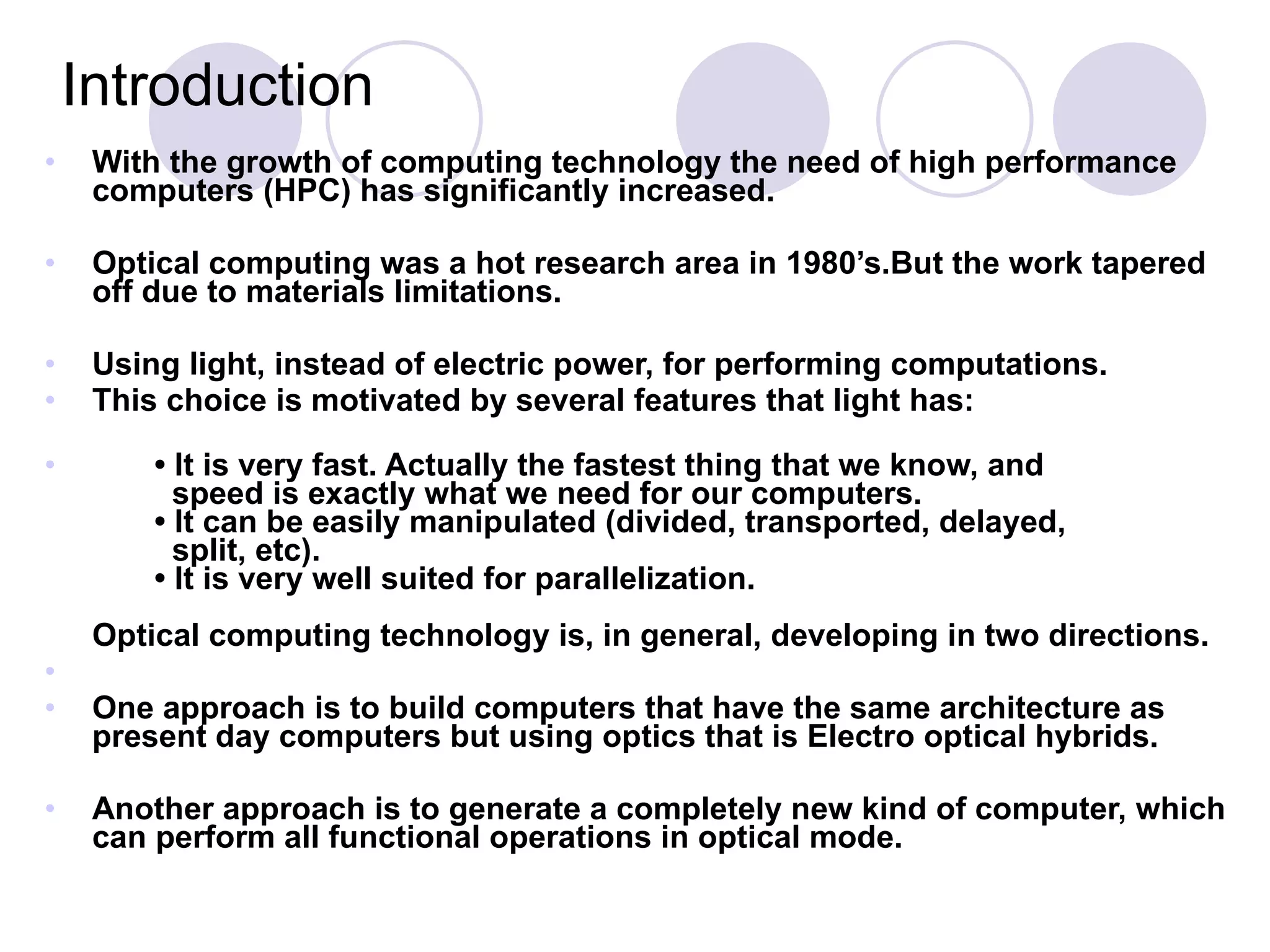 Optical Computing | PPT