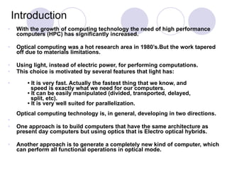 Optical Computing | PPT