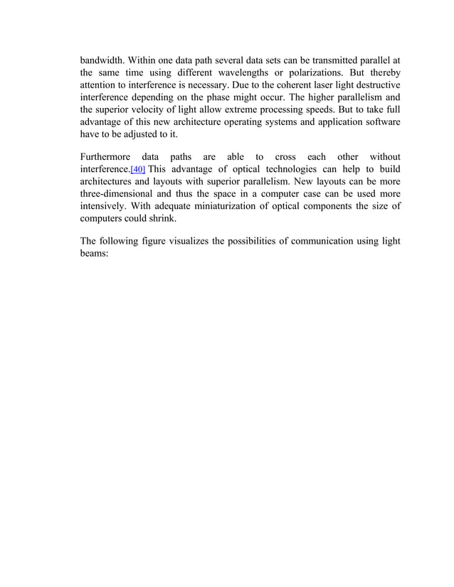 Optical computing | DOCX | Computing | Technology & Computing