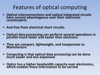 Optical computing by abhishek mahajan | PPT