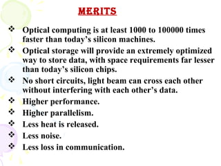 Opticalcomputing final | PPT
