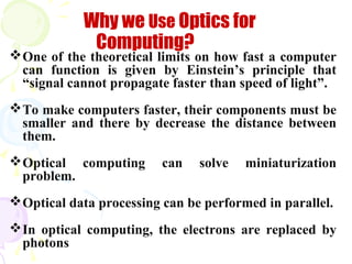 Opticalcomputing final | PPT