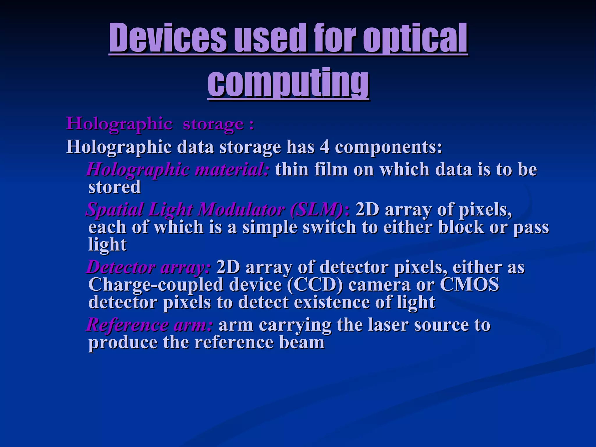 Optical Computing Technology | PPT