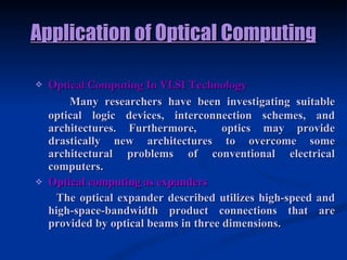 Optical Computing Technology | PPT