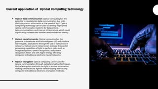 Optical computing technology | Computer Science.pptx