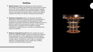 Optical computing technology | Computer Science.pptx