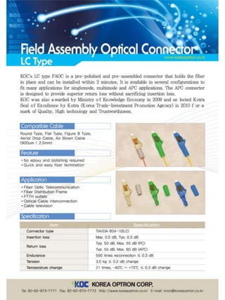 Optical Connector | PPTX