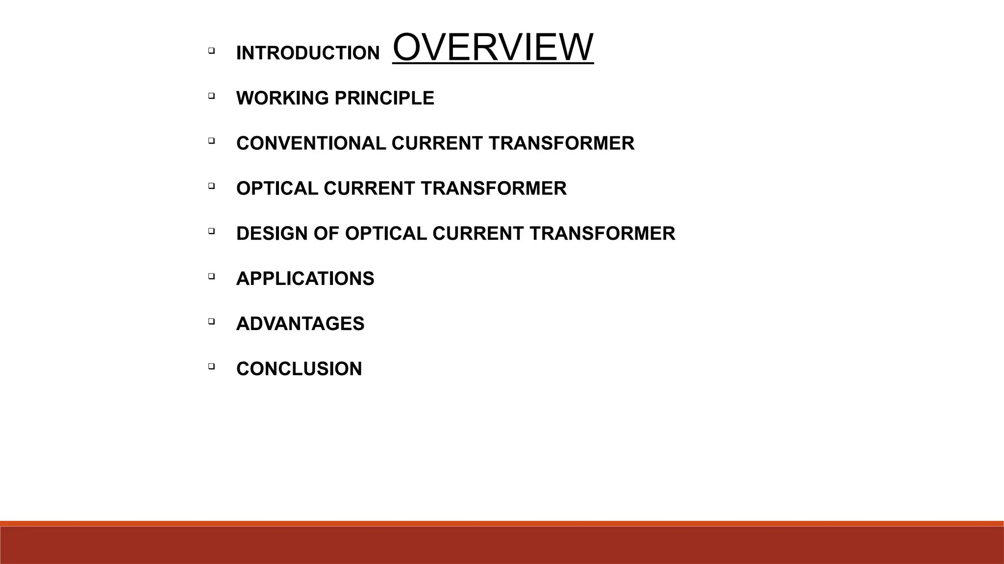 Optical current transformer in modern substation | PPT