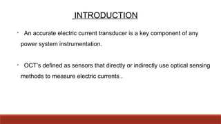 Optical current transformer in modern substation | PPT