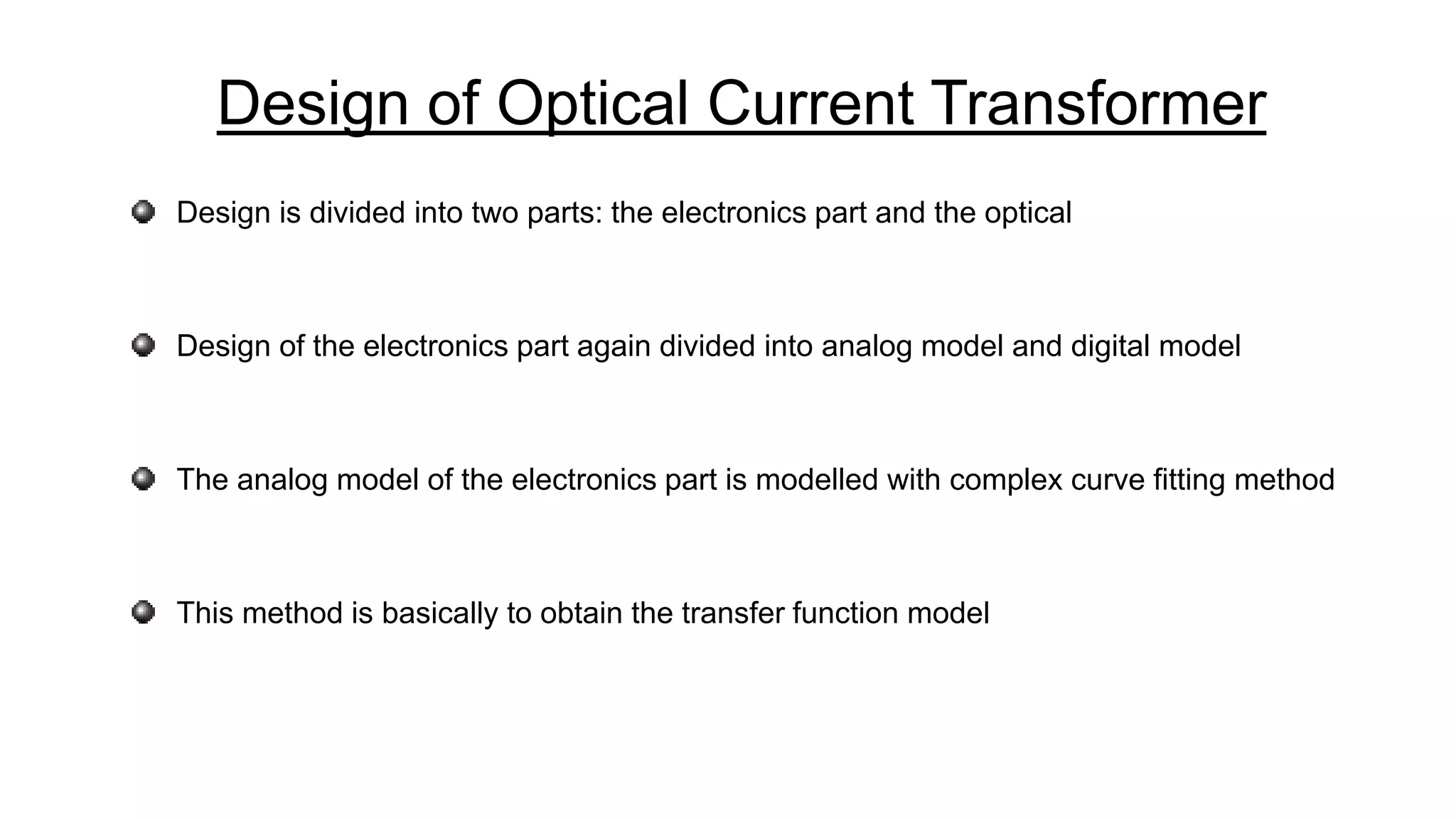 Optical Current Transformer (OCT) | PDF