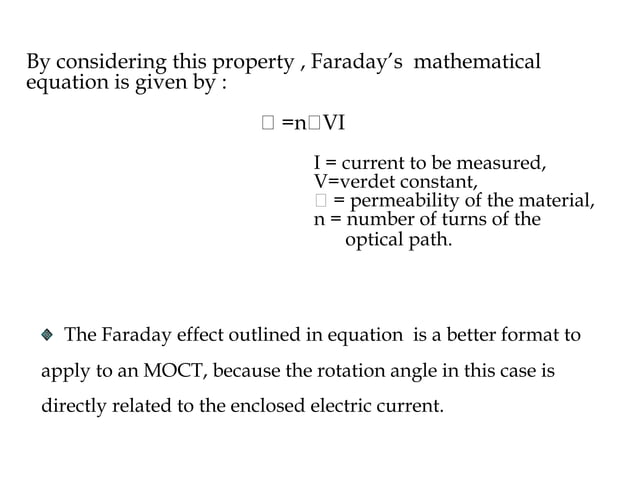 Optical current transformer and its applications | PPT | Physics | Science