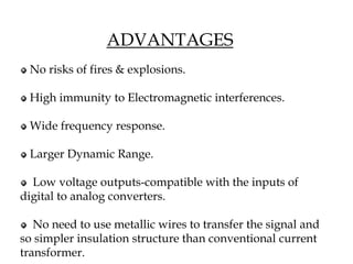 Optical current transformer and its applications | PPT