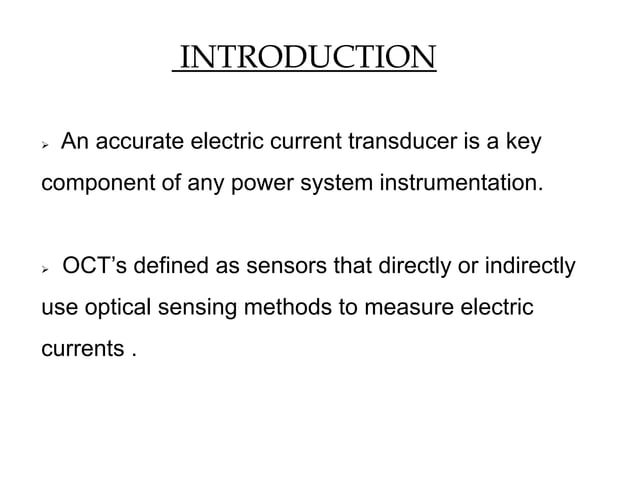 Optical current transformer and its applications | PPT | Physics | Science