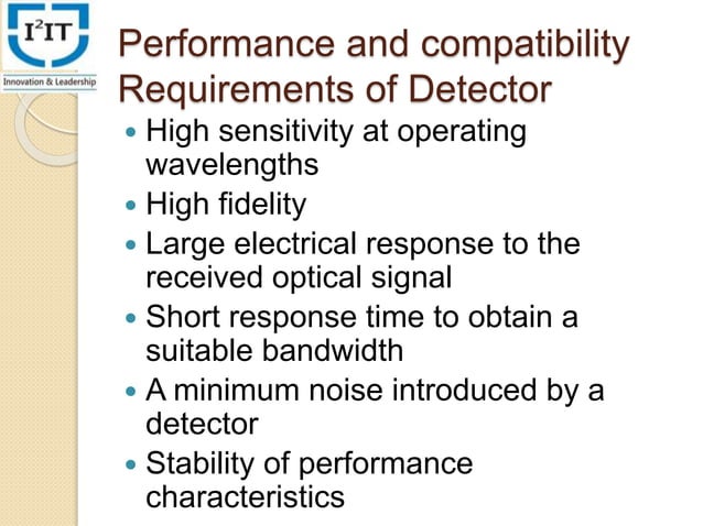 Introduction to Optical Detector | PPTX