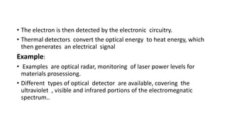 Optical detector | PPTX