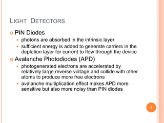 Optical detectors details and technologies with formulas | PPT