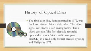 Optical Disc research | PPTX | Computing | Technology & Computing