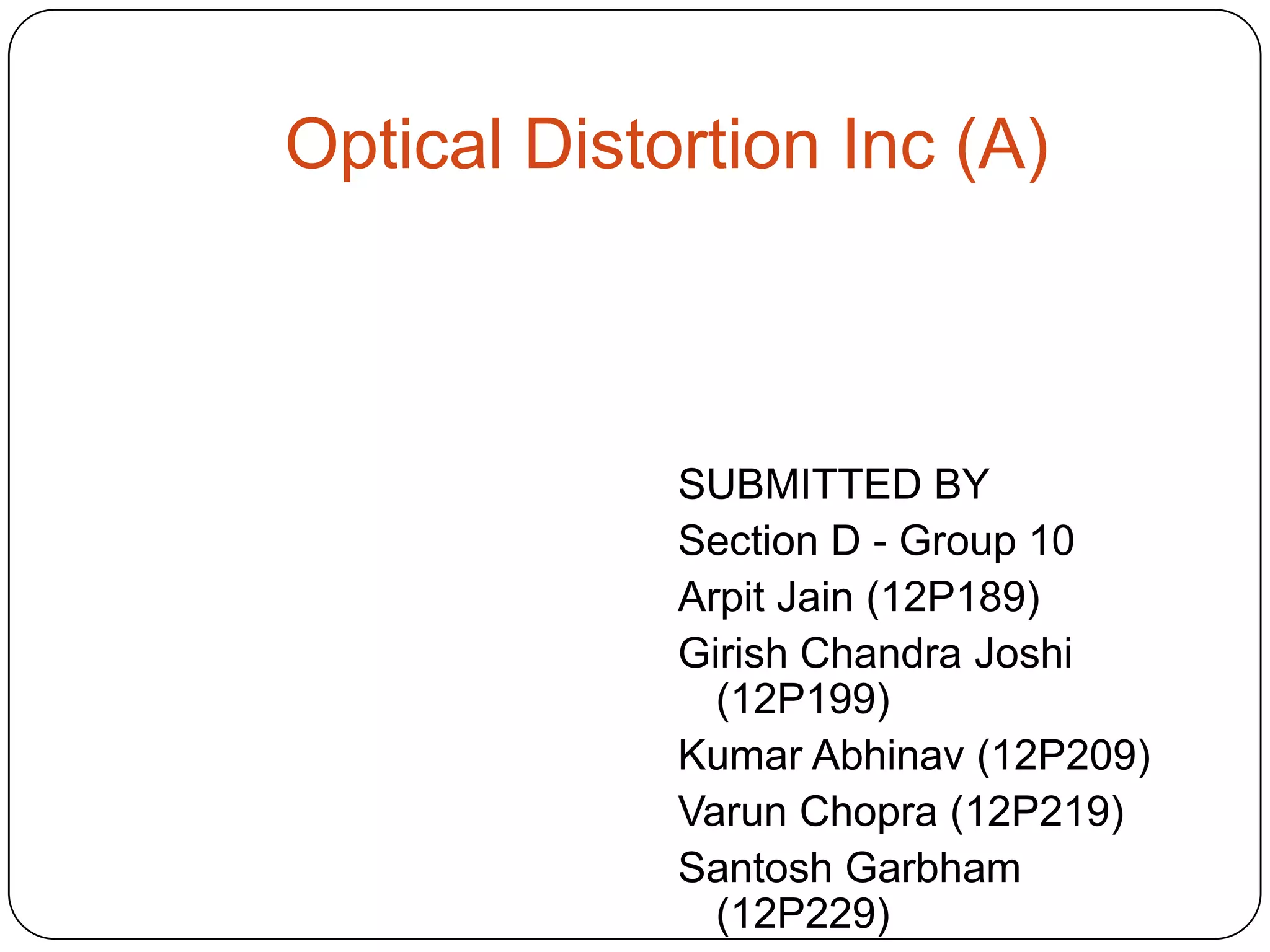 Optical distortion | PPTX