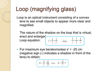 Optical equipment | PPTX